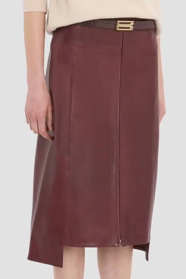 Victoria Beckham Leather Skirt