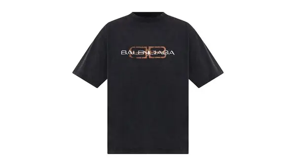 Balenciaga Medium Fit Faded Washed T-shirt