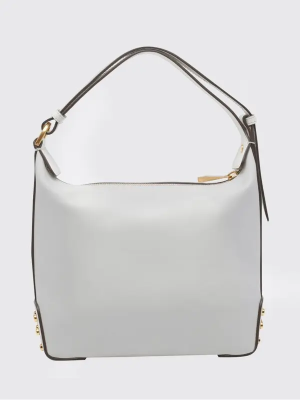 TOD'S Small Gmt Handbag In Smooth Calfskin Leather - White