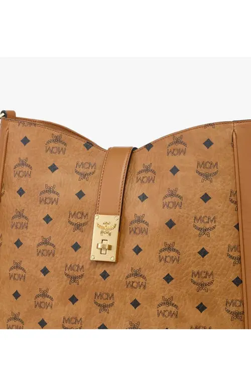 Mcm Large Tracy Hobo In Visetos