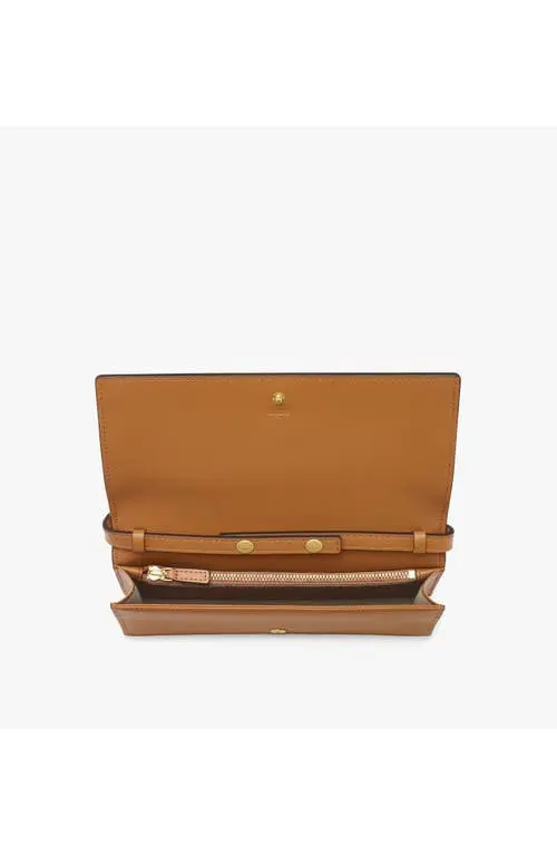 Mcm Large Pina Crossbody Wallet In Studded Visetos
