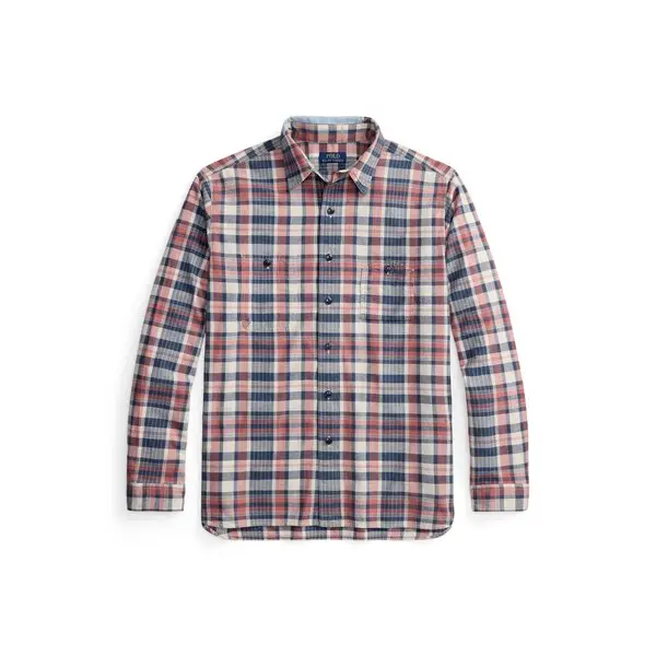 Ralph Lauren Classic Fit Repaired Madras Workshirt
