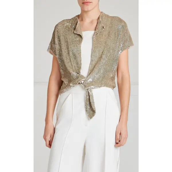 TEMPERLEY LONDON Filigree Jacket - Silver