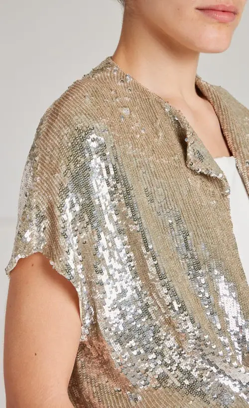 TEMPERLEY LONDON Filigree Jacket - Silver