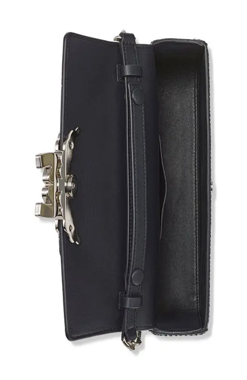 Mcm Himmel Shoulder Bag In Sequin Monogram Leather