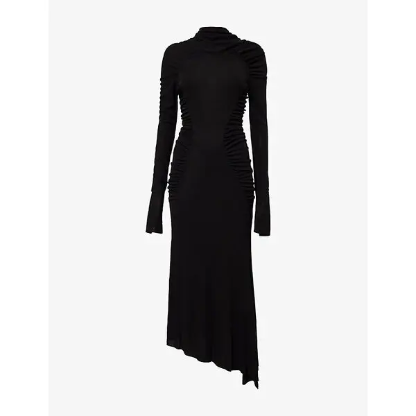 Victoria Beckham High-neck Stretch-jersey Midi Dress