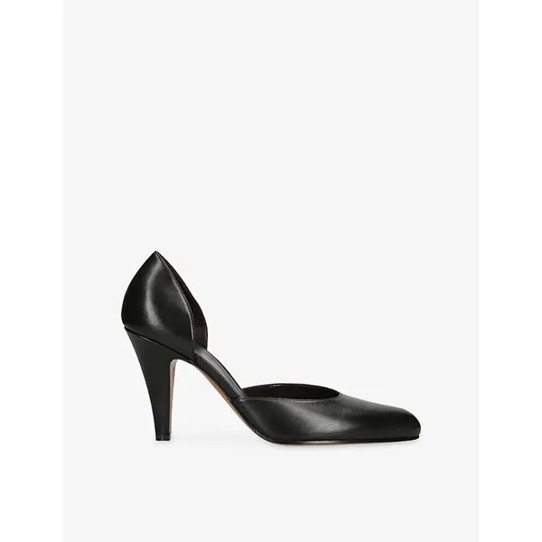 THE ROW Ornella D'orsay High-heel Leather Pumps - Black