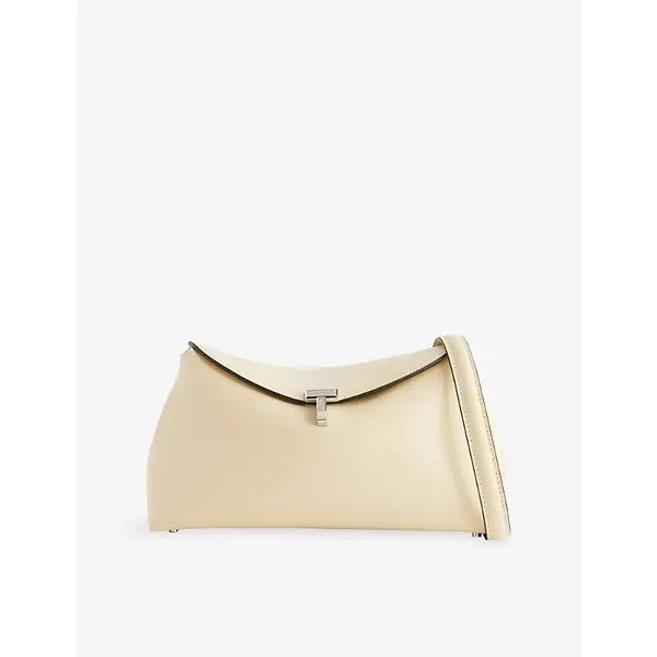 TOTEME Mini T-lock Clutch Bag - Champagne