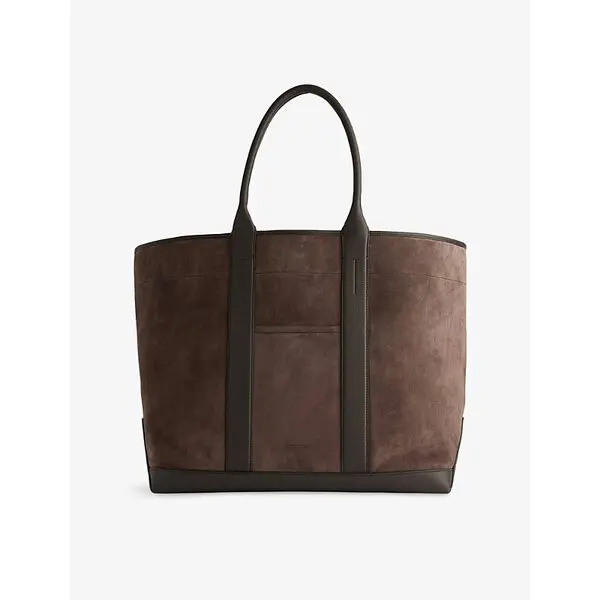 TOM FORD Leather And Suede Tote Bag
