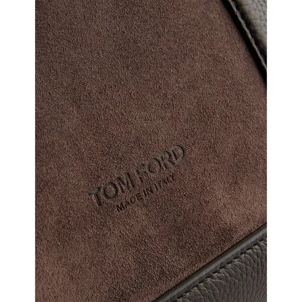 TOM FORD Leather And Suede Tote Bag
