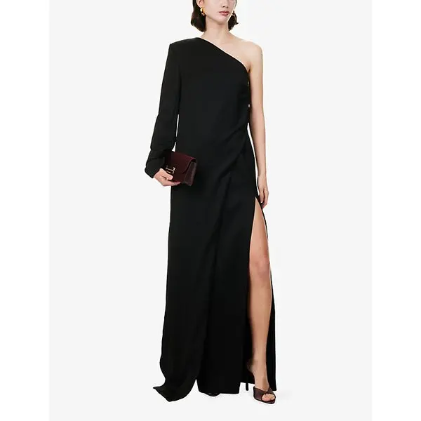 Camilla And Marc Asymmetric Wool Maxi Dress