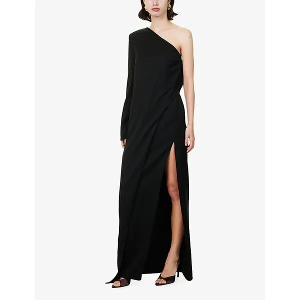 Camilla And Marc Asymmetric Wool Maxi Dress
