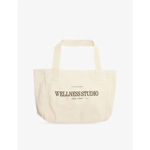 4TH & RECKLESS Canvas Tote Bag With Brand Print