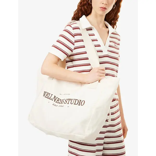 4TH & RECKLESS Canvas Tote Bag With Brand Print