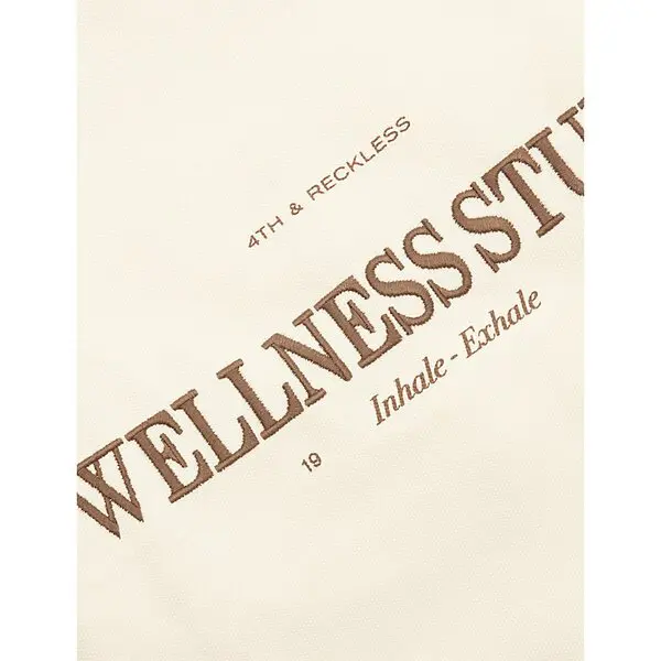 4TH & RECKLESS Canvas Tote Bag With Brand Print