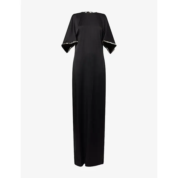 Stella McCartney Embellished Satin Maxi Dress