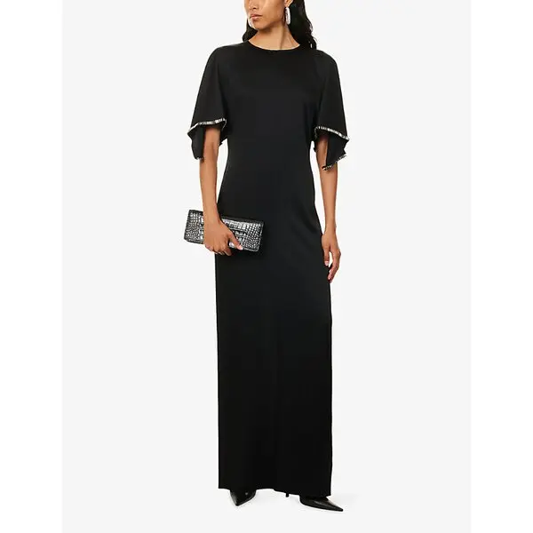 Stella McCartney Embellished Satin Maxi Dress
