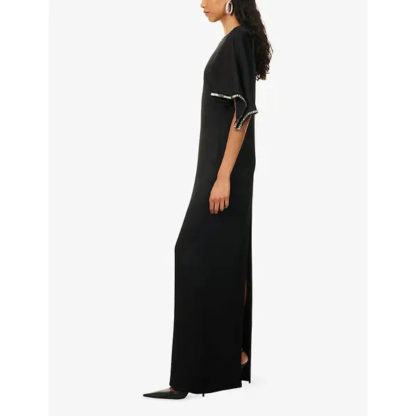 Stella McCartney Embellished Satin Maxi Dress