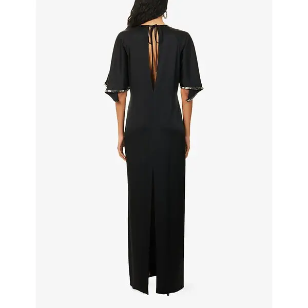 Stella McCartney Embellished Satin Maxi Dress