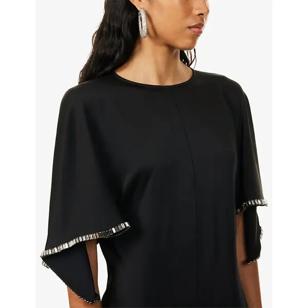 Stella McCartney Embellished Satin Maxi Dress