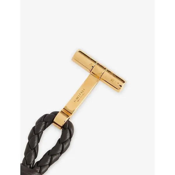 TOM FORD Braided Leather Bracelet
