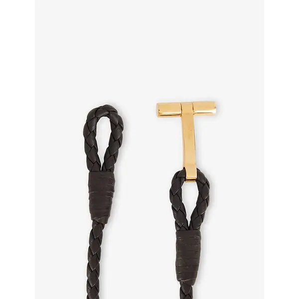 TOM FORD Braided Leather Bracelet