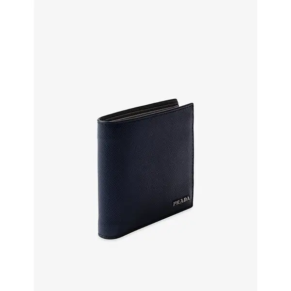 Prada Triangle-plaque Leather Wallet