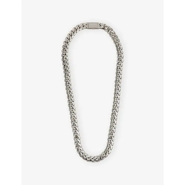 DARKAI 18ct -gold And Stainless-steel Cuban Link Necklace - White