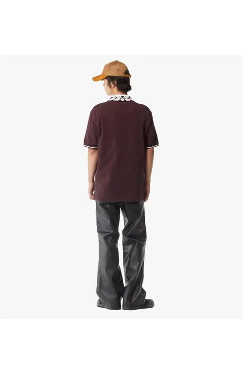 Mcm Laurel Logo Piqué Polo In Organic Cotton - Winetasting
