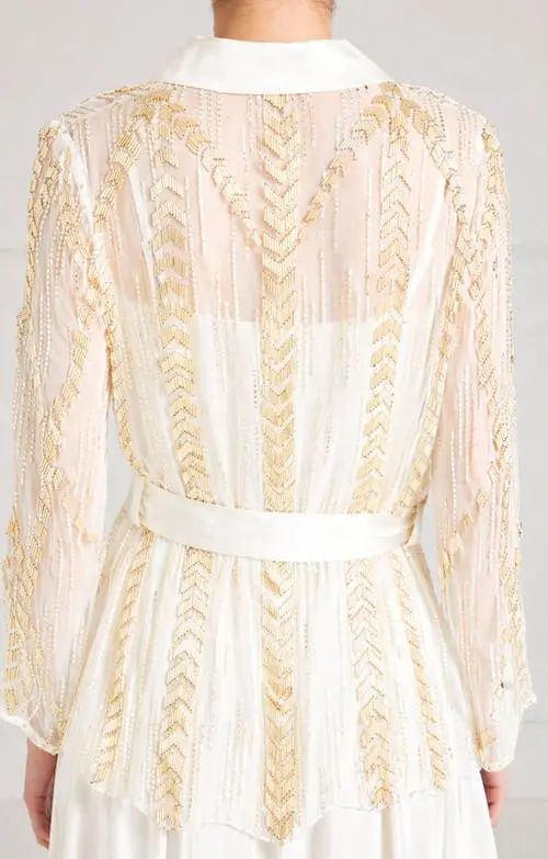 TEMPERLEY LONDON Viola Shirt - Ivory