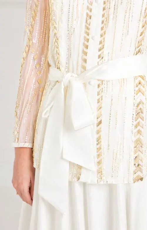 TEMPERLEY LONDON Viola Shirt - Ivory