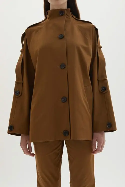 JOAEN Sara Trench Jacket - Olive