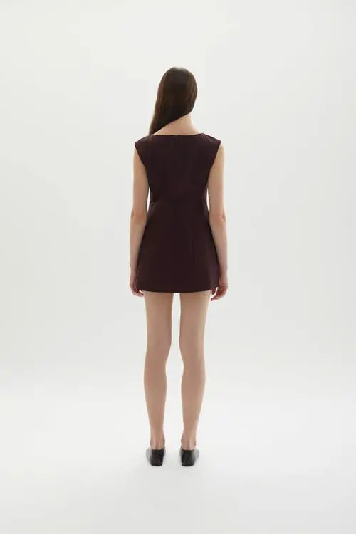 JOAEN Kelli Mini Dress - Plum