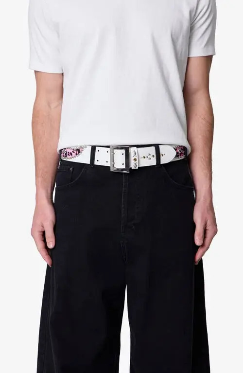 Mnml Vintage Leopard Leather Belt