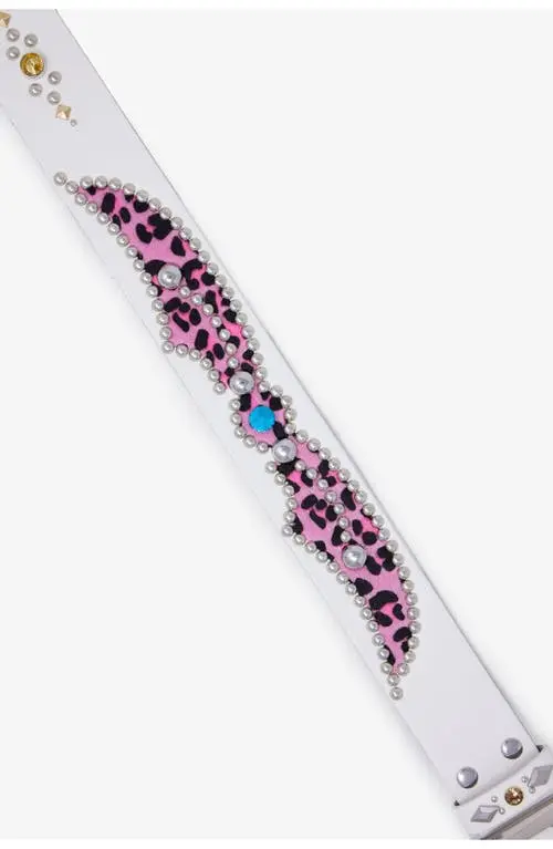 Mnml Vintage Leopard Leather Belt