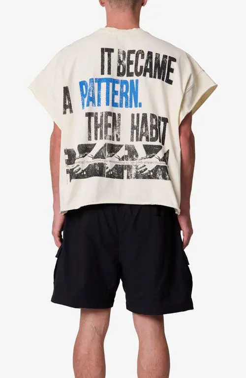 Mnml Stuck With Me Distressed Graphic Cutoff T-shirt