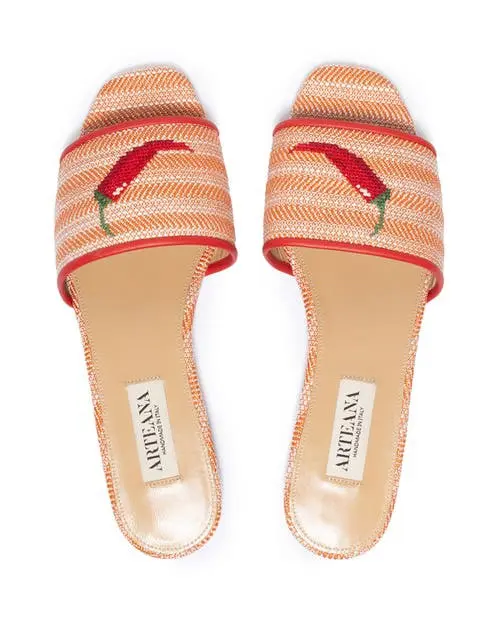 ARTEANA Tutti Frutti Flat Slide - Peperoncino