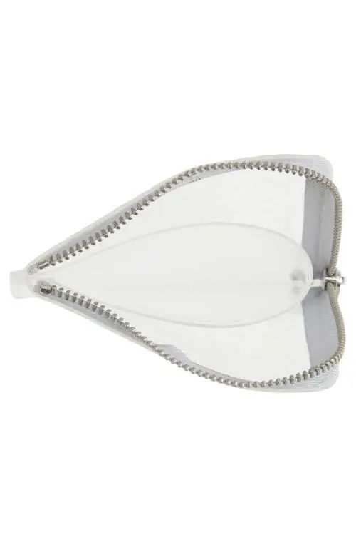 Comme Des Garçons Clear Snakeskin Embossed Zip Around Wallet