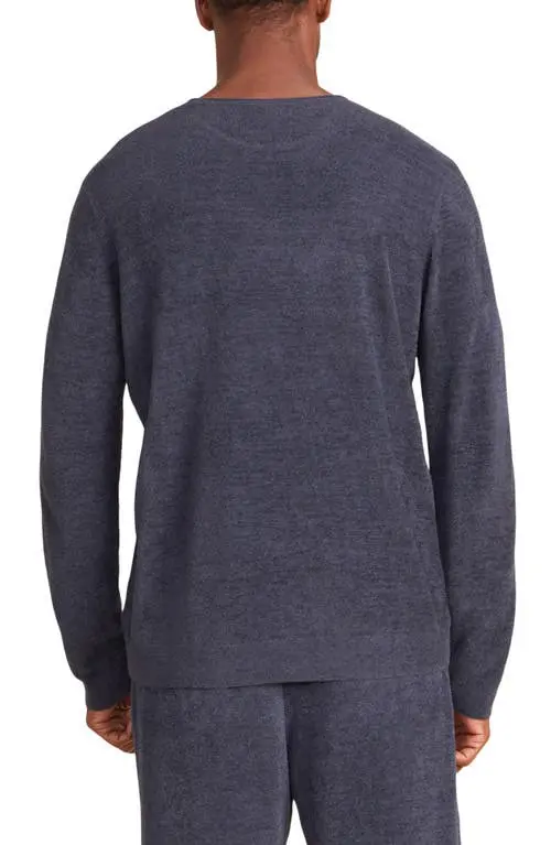 Barefoot Dreams Cozychic Ultra Lite Crewneck Lounge Top - Indigo