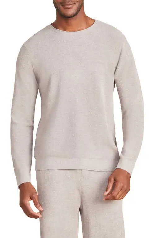 Barefoot Dreams Cozychic Ultra Lite Crewneck Lounge Top - Nickel