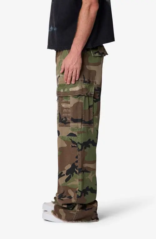 Mnml Distressed Wide Leg Cargo Pants