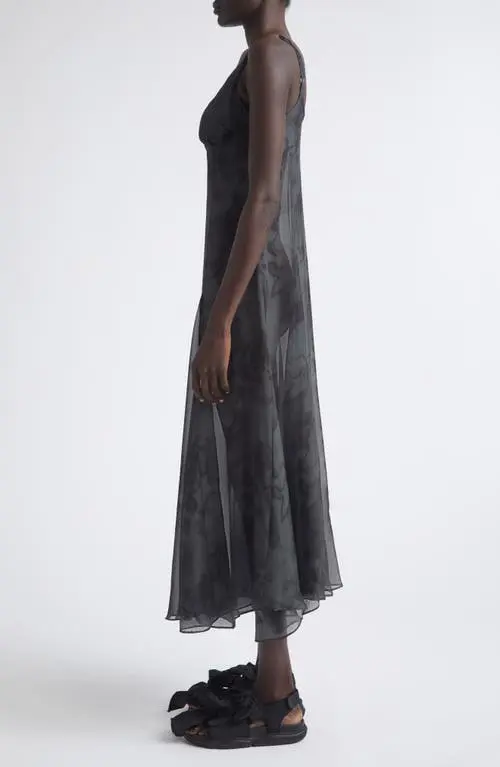 Collina Strada Pamela Sheer Silk Slipdress