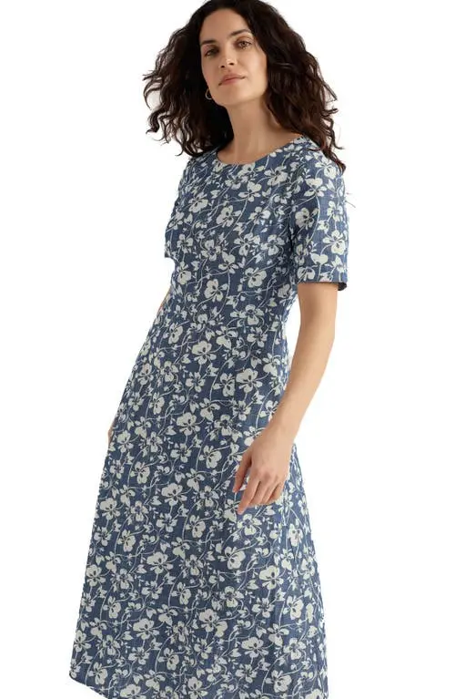 SEASALT CORNWALL Organic Cotton Floral Print Dress