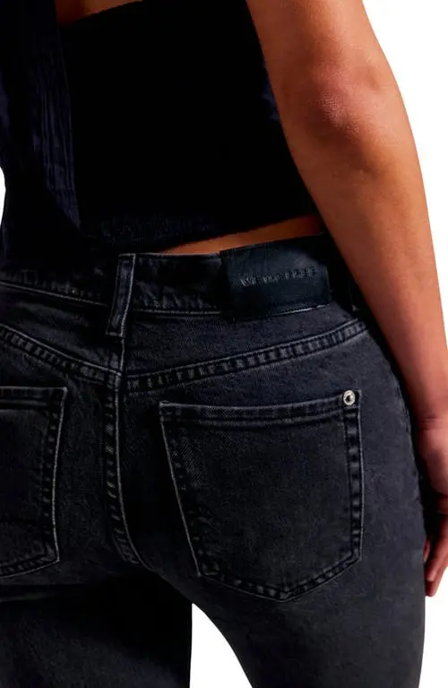Free People Double Knot High Waist Straight Leg Jeans
