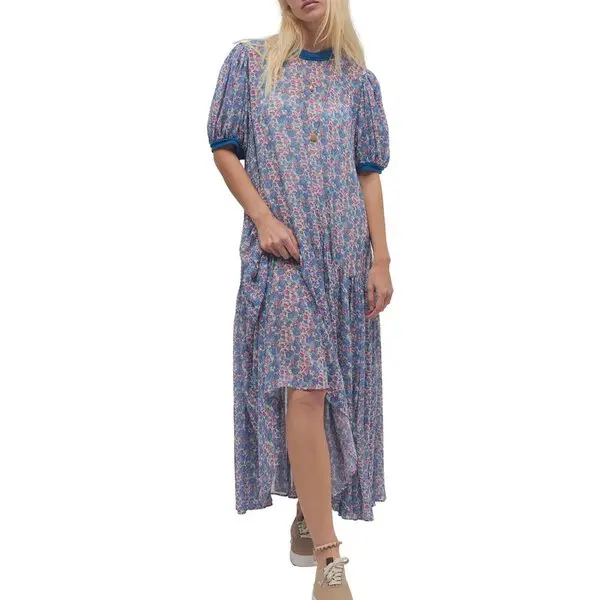 Free People Courtside Crush Floral Maxi Dress - Garden Combo