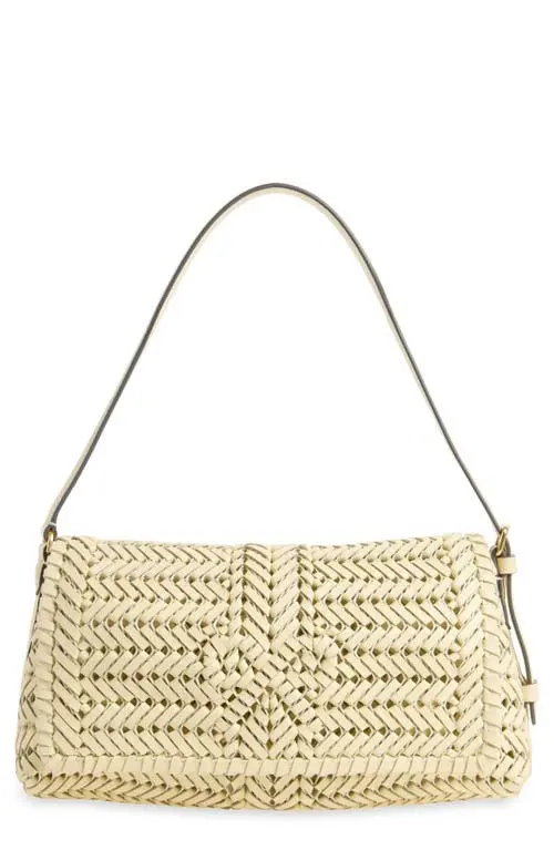ANYA HINDMARCH Neeson Woven Shoulder Bag - Butter