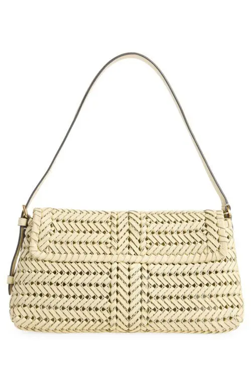 ANYA HINDMARCH Neeson Woven Shoulder Bag - Butter