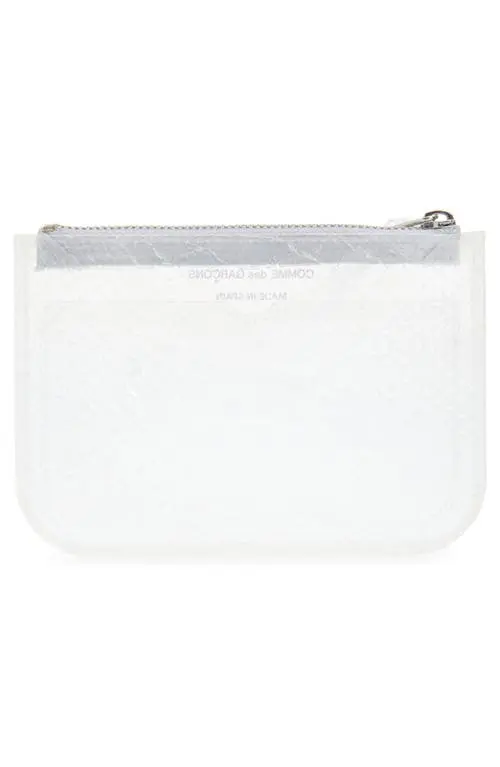 Comme Des Garçons Small Snakeskin Embossed Zip Pouch