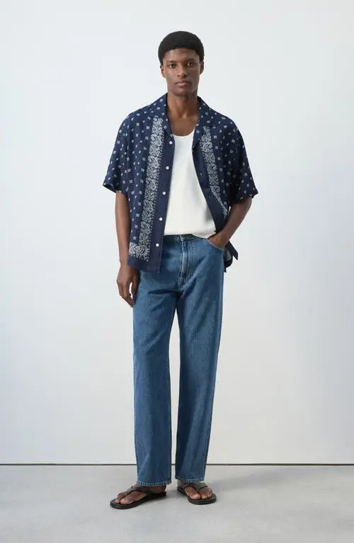 Mango Paisley Bandana Print Camp Shirt