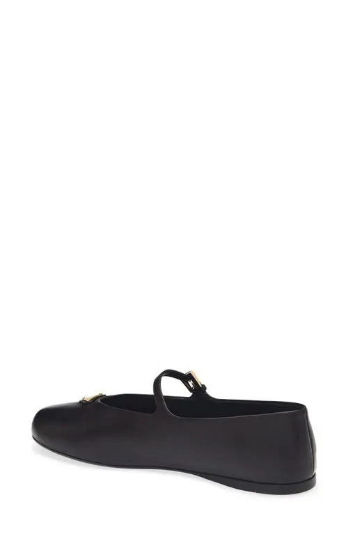 Prada Logo Mary Jane Flat